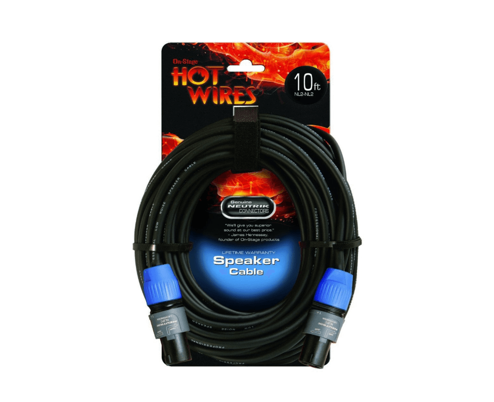 On-Stage Speakon Cable Neutrik Connectors 10 Feet NL2-NL2 – Weakley's ...